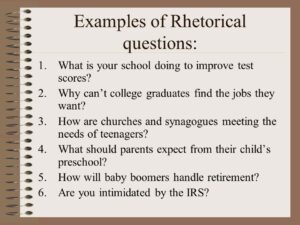 What is a rhetorical question? - British Author