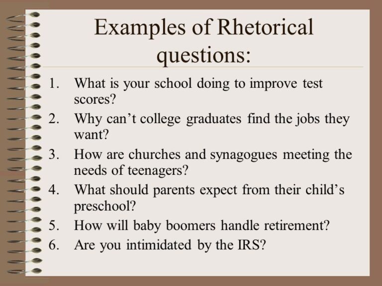 What is a rhetorical question? - British Author